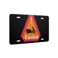 Caution Scooter License Plate | Zazzle