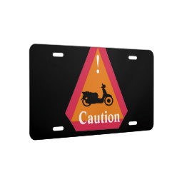 Caution Scooter License Plate | Zazzle