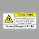 Caution Strong Magnetic Field Label | Zazzle