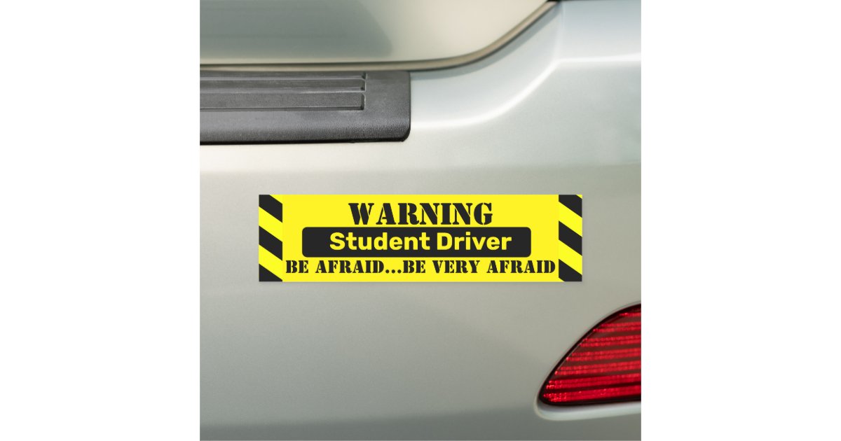 Caution, Student Driver, Humor Car Magnet | Zazzle