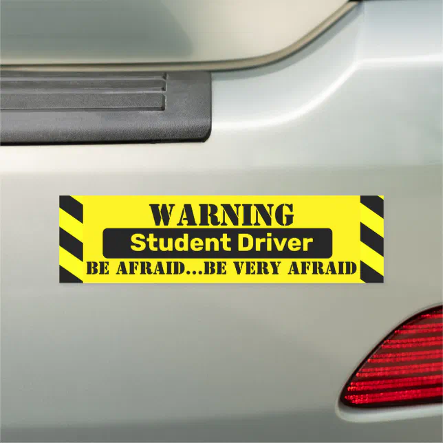 Caution, Student Driver, Humor Car Magnet | Zazzle