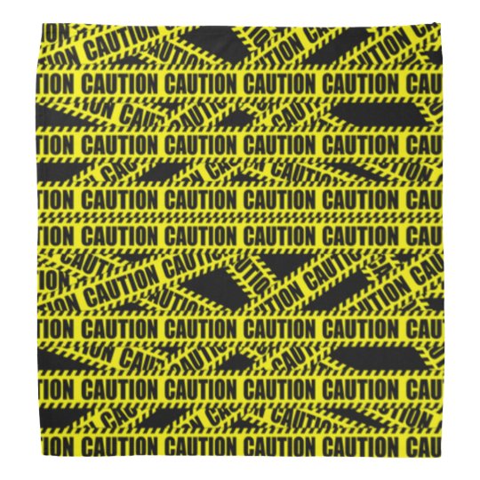 Caution tape design bandana | Zazzle.com