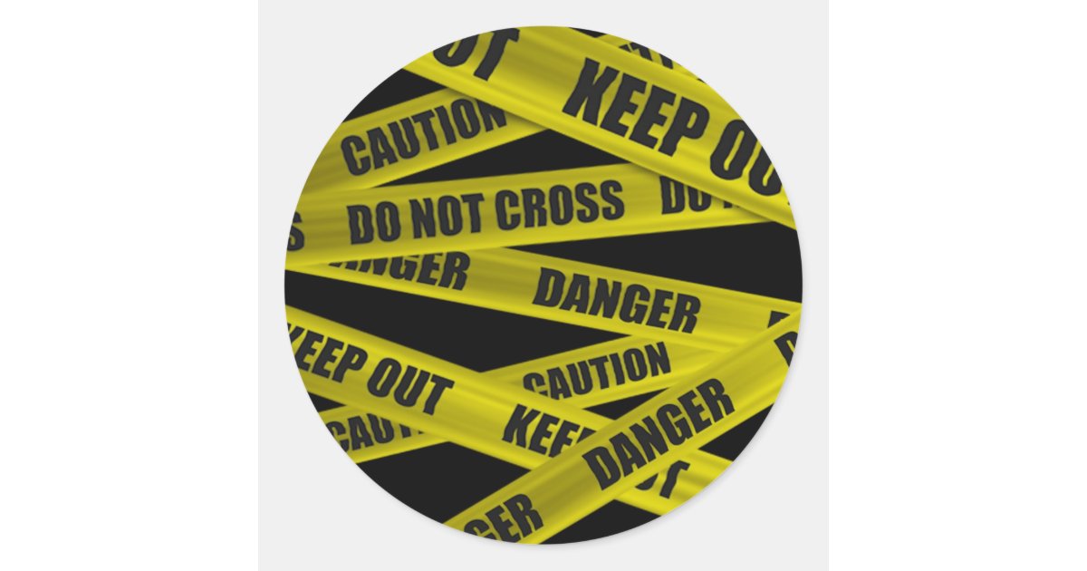 Caution Tape Stickers | Zazzle