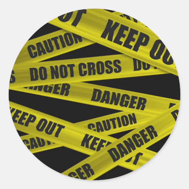 Caution Tape Stickers | Zazzle