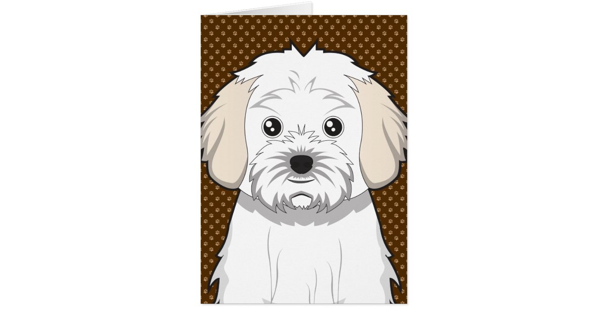 Cavachon Dog Cartoon Paws | Zazzle