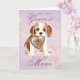 Cavalier Heart Mom Card | Zazzle