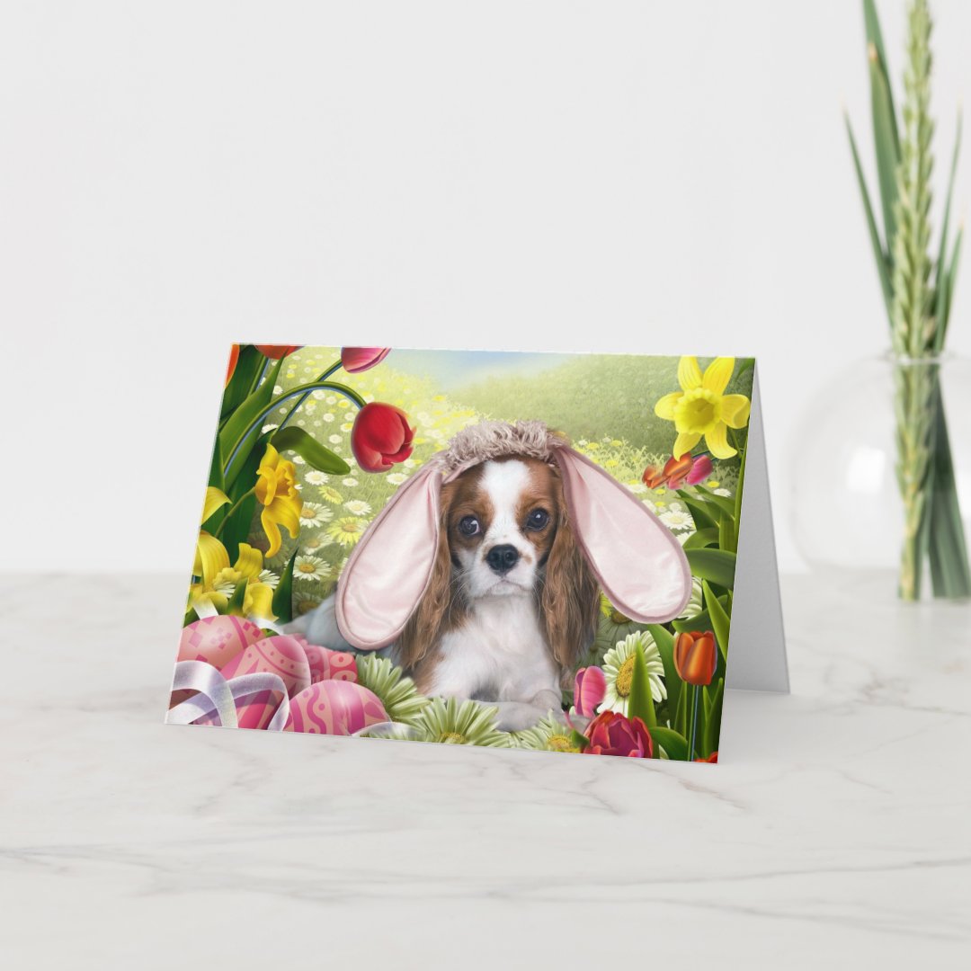 Cavalier King Charles Easter Cards | Zazzle