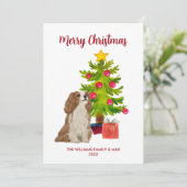 Cavalier King Charles Spaniel Christmas Card | Zazzle