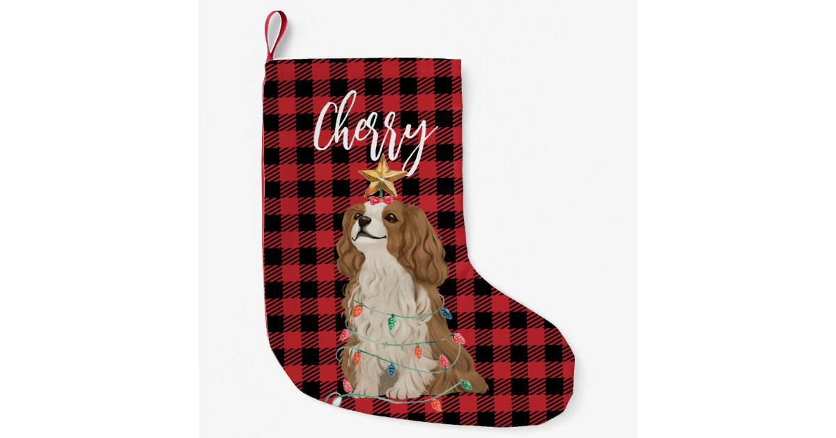 Cavalier King Charles Spaniel Christmas Stocking | Zazzle