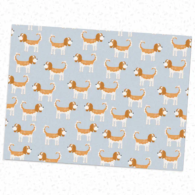 Cavalier King Charles Spaniel Dog Tissue Paper | Zazzle