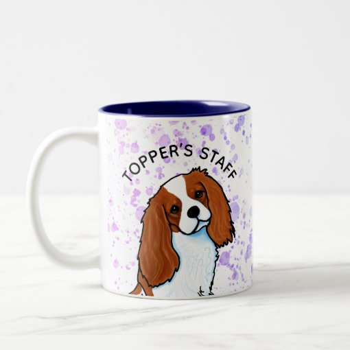 Cavalier King Charles Spaniel Two-Tone Coffee Mug | Zazzle