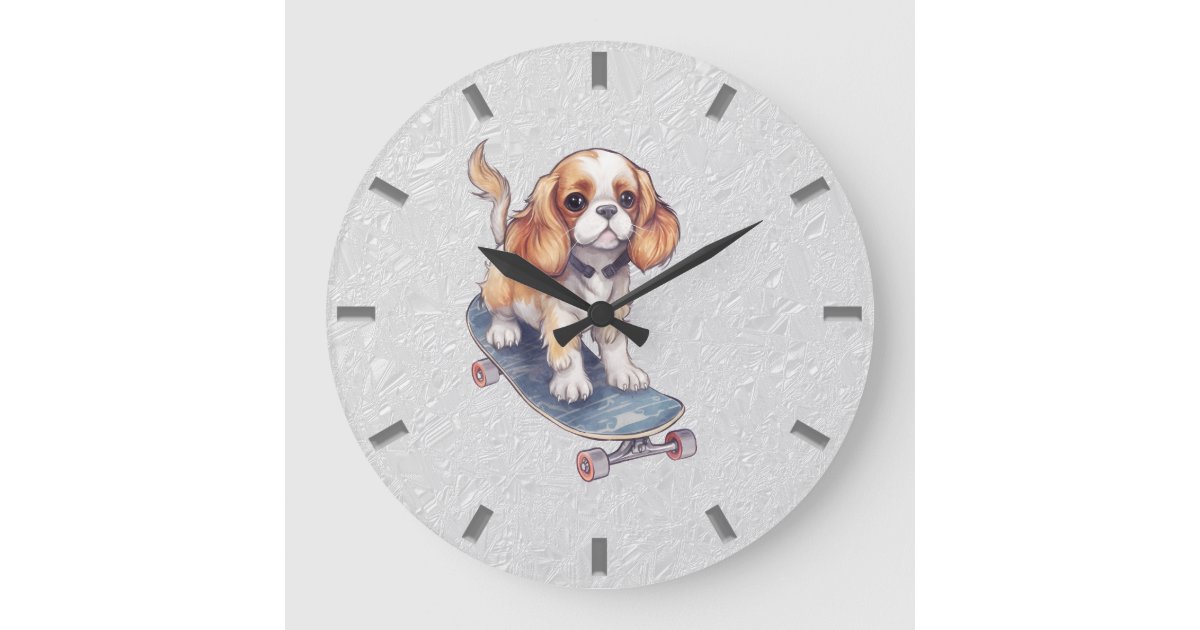 Cavalier King Charles Spaniel Wall Clock | Zazzle