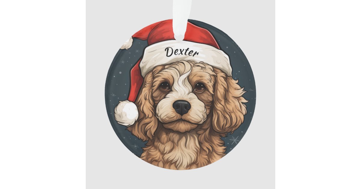 Cavapoo Custom Christmas Ornament | Zazzle