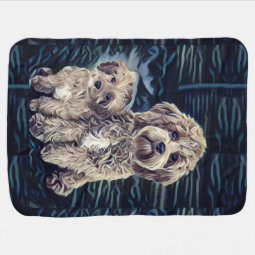 Cavapoo Dog Puppy Pop Art Baby Blanket | Zazzle