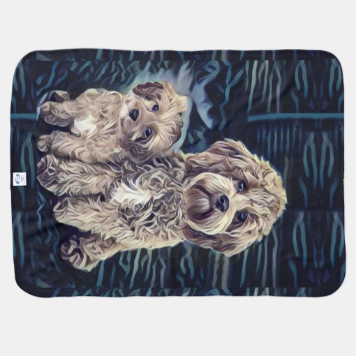 Cavapoo Dog Puppy Pop Art Baby Blanket | Zazzle