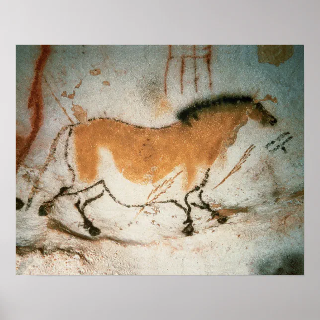 Cave drawings Lascaux French Prehistoric Poster | Zazzle