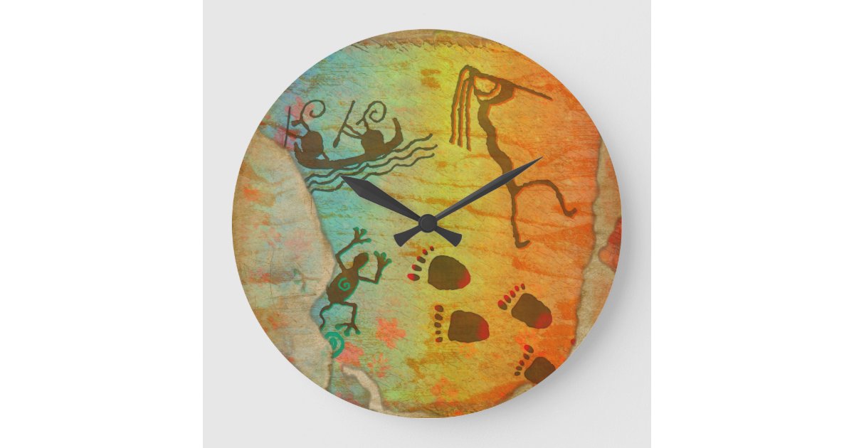Cave Dwelling Native American Wall Clock | Zazzle