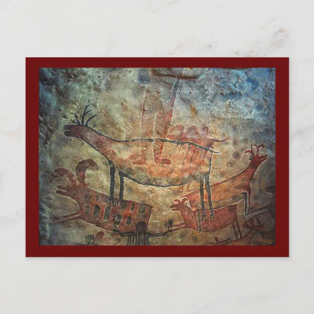 Cave Painting Rock Art Postcard | Zazzle