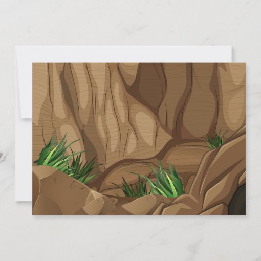 Caveman party birthday invitation | Zazzle