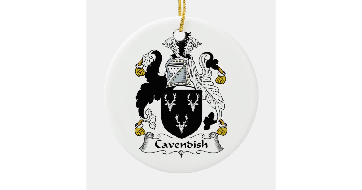 Cavendish Family Crest Ceramic Ornament | Zazzle