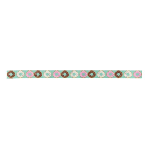 Cavity Cakes- A Delicious Doughnut Printed Ribbon | Zazzle