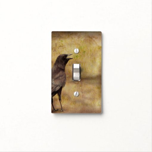 Cawing Crow Light Switch Cover | Zazzle