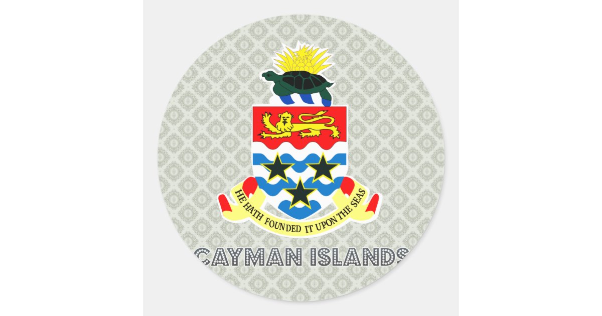 Cayman Islands Coat of Arms Classic Round Sticker | Zazzle