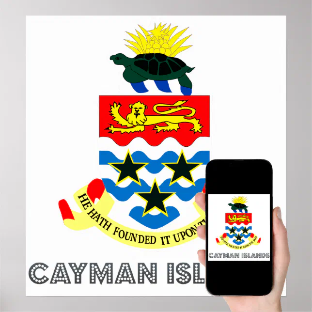 Cayman Islands Coat of Arms Poster | Zazzle