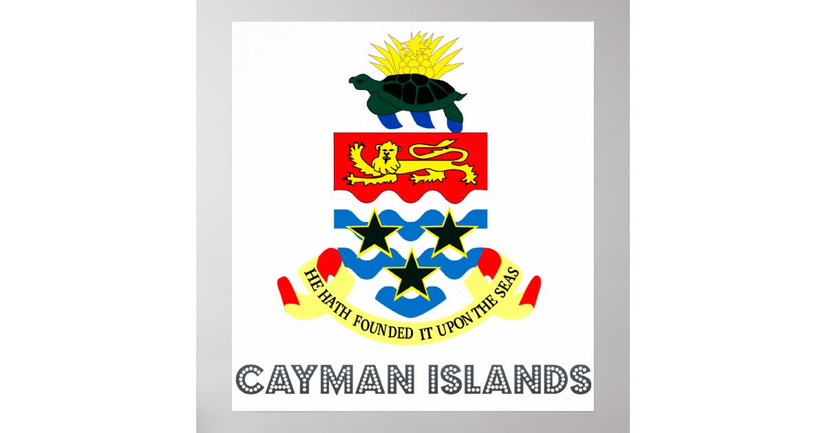 Cayman Islands Coat of Arms Poster | Zazzle