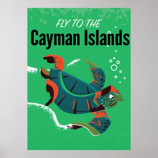 Cayman Islands vintage travel poster | Zazzle.com
