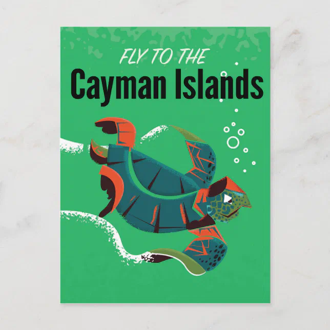 Cayman Islands vintage travel poster Postcard | Zazzle