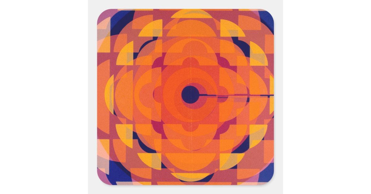 CBC 1970s Stylized Logo Square Sticker | Zazzle