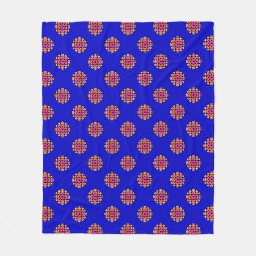 CBC 1974 Pattern Fleece Blanket | Zazzle