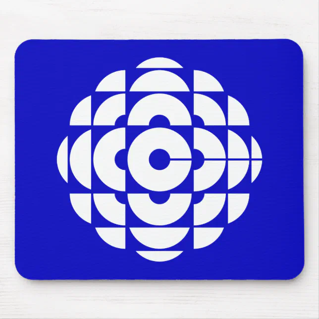 CBC 1986 Logo Blue Poster Mouse Pad | Zazzle