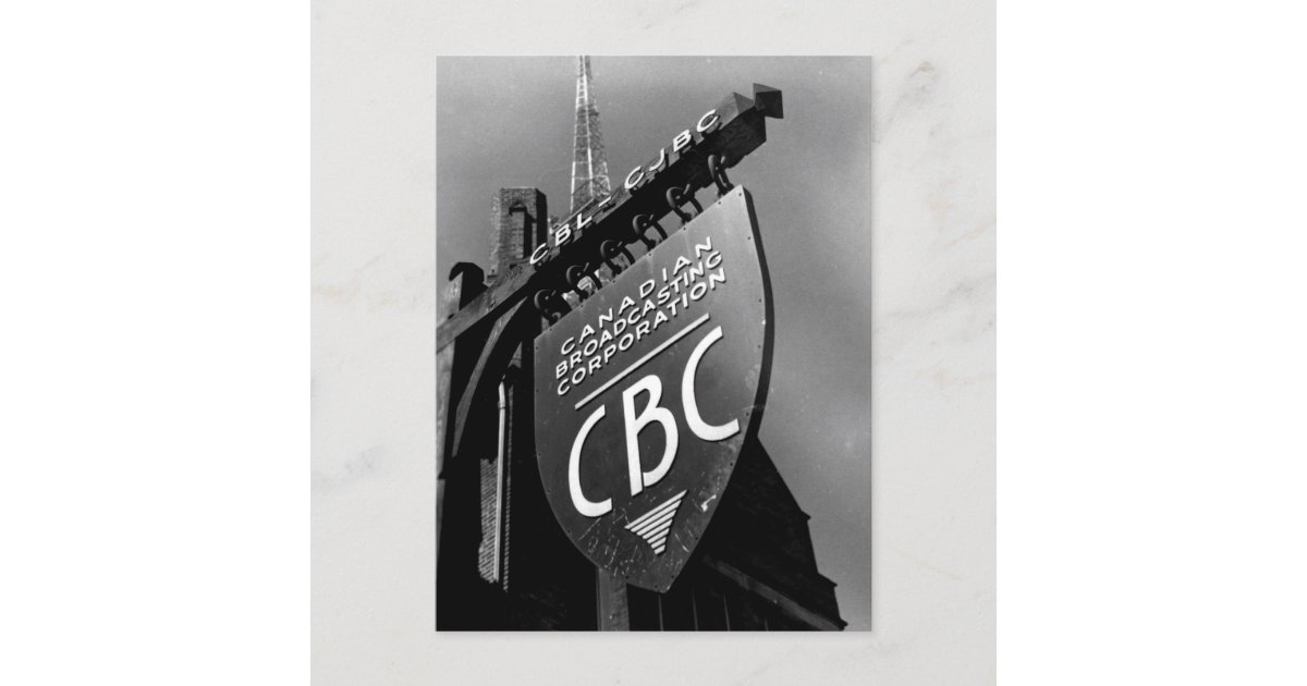 CBC Jarvis Street Sign (1940s) Postcard | Zazzle