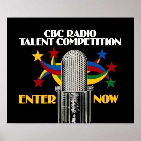 CBC Radio Talent Competition - promo Poster | Zazzle.com