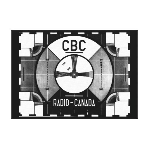 CBC Test Pattern Canvas Print | Zazzle