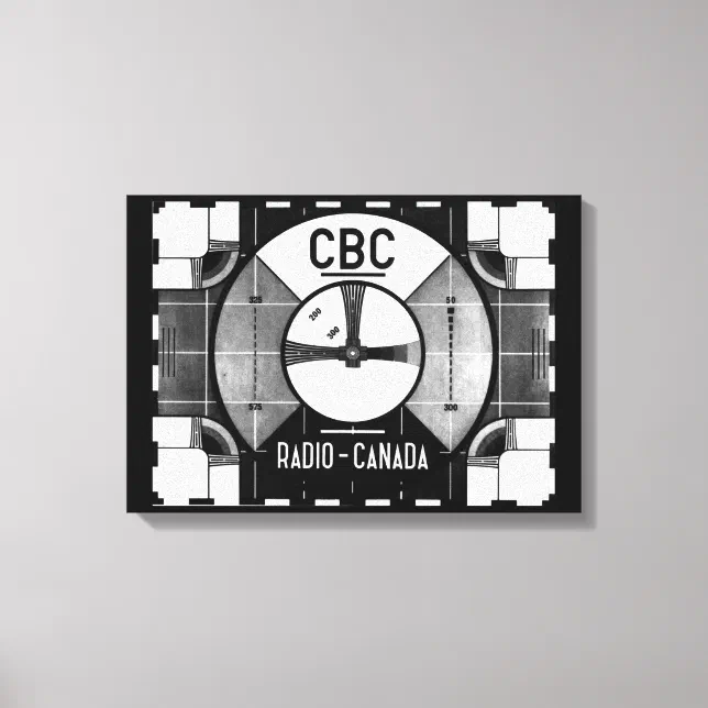 CBC Test Pattern Canvas Print | Zazzle