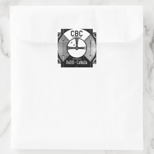 CBC Test Pattern Square Sticker | Zazzle