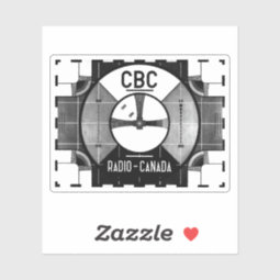 CBC Test Pattern Sticker | Zazzle