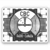 CBC Test Pattern Sticker | Zazzle