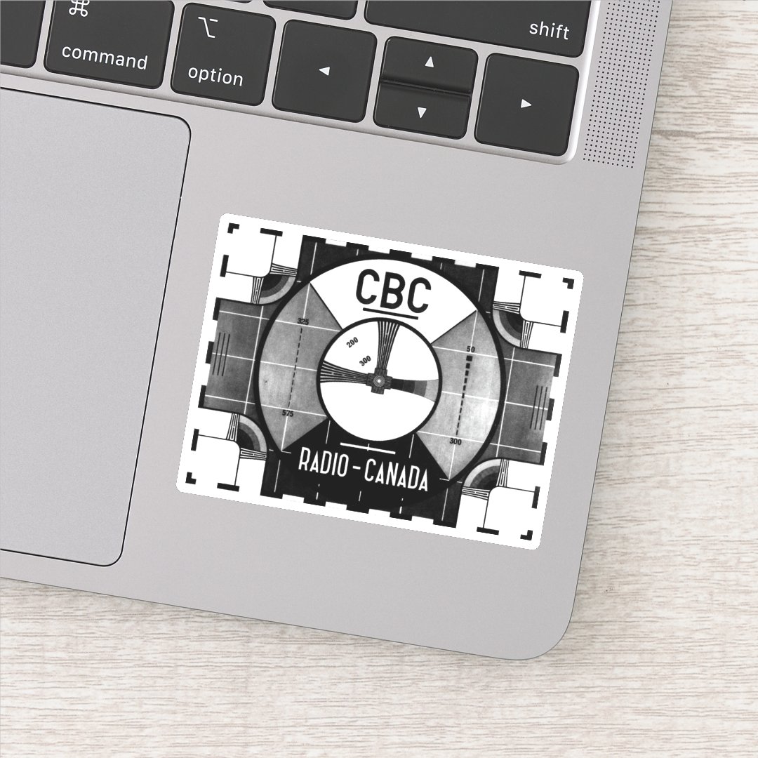 CBC Test Pattern Sticker | Zazzle