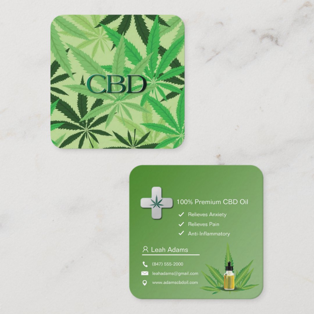 "cbd oil" business card | Zazzle
