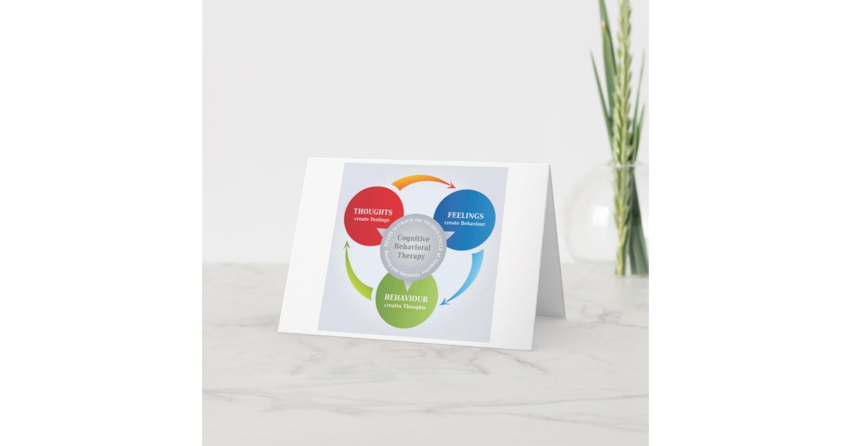 CBT - Cognitive Behavioral Therapy - Cycle Diagram Card | Zazzle