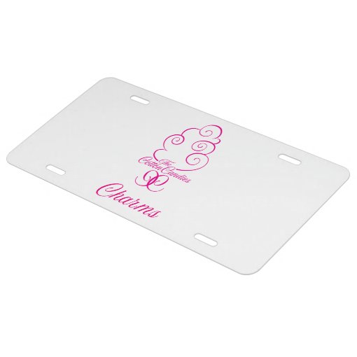 CC logo - Charms Aluminum License Plate | Zazzle