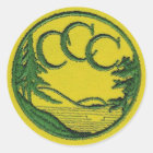 CCC Civilian Conservation Corps Commemorative Classic Round Sticker ...
