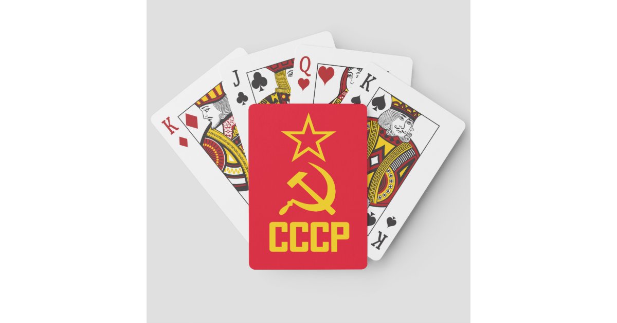 CCCP Communist Playing Cards | Zazzle