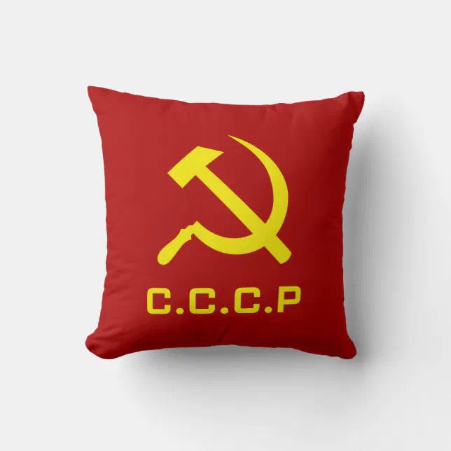 CCCP Hammer and Sickle Pillows | Zazzle