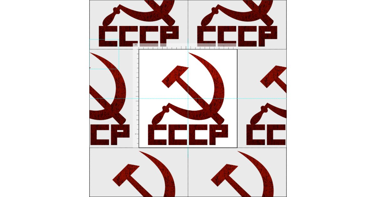 CCCP Hammer & Sickle Fabric | Zazzle