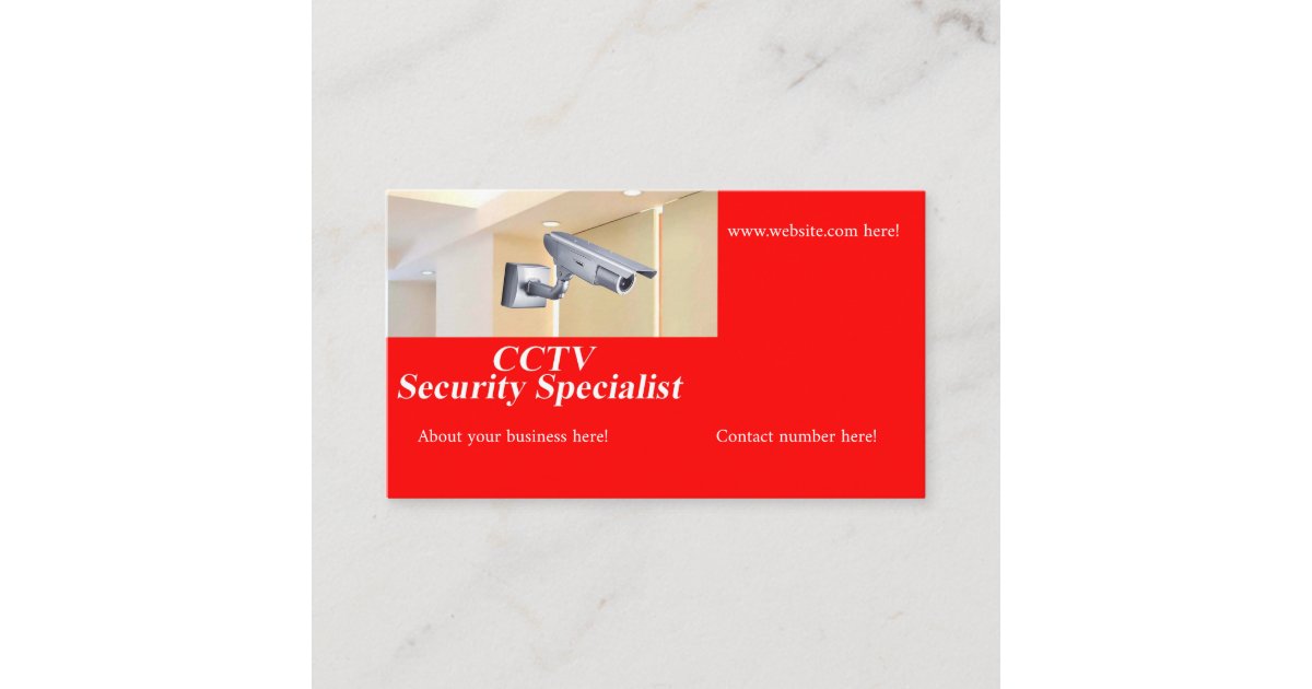 CCTV image for Business Card | Zazzle